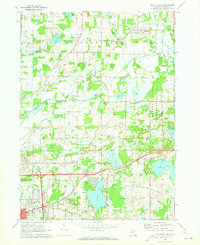 Hi-Res Interactive Map of Gilletts Lake, Jackson County, MI in 1970 | Pastmaps